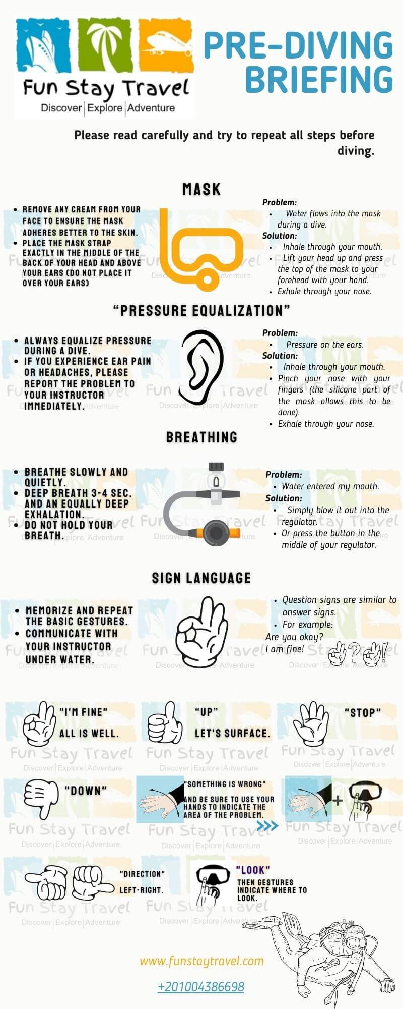 Diving Briefing and FAQs